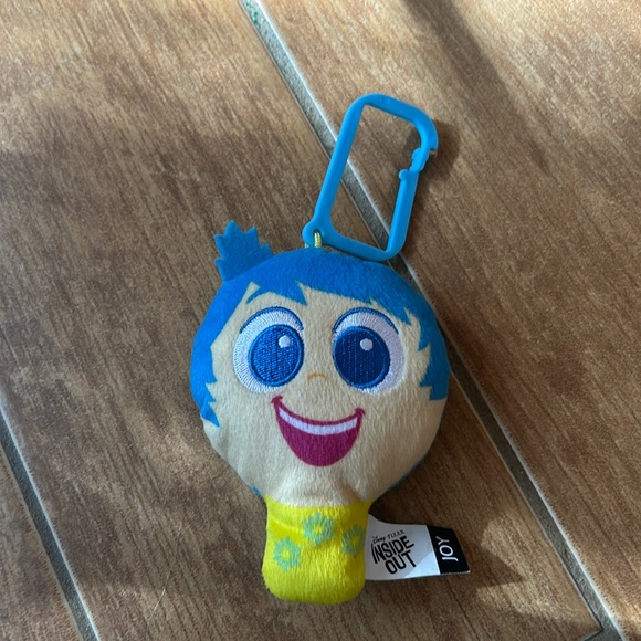 Disney | Toys | Disney Pixar Inside Out Joy Plush Keychain | Poshmark
